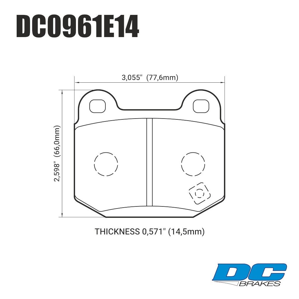 DC0961 Brake Pad Set