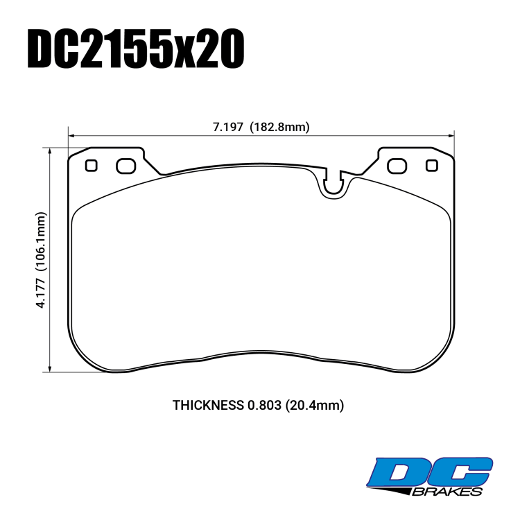 DC2155 Brake Pad Set